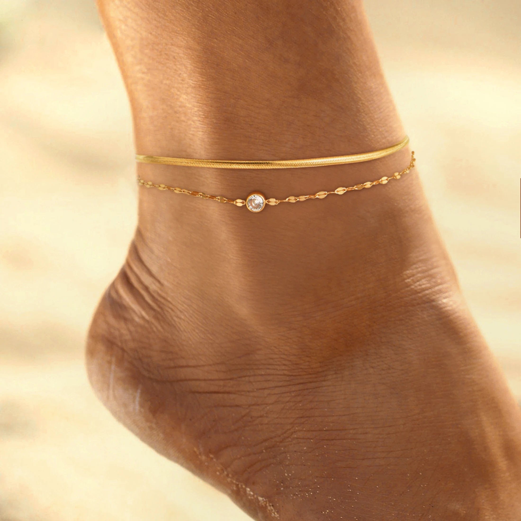 Double Ankle Bracelet