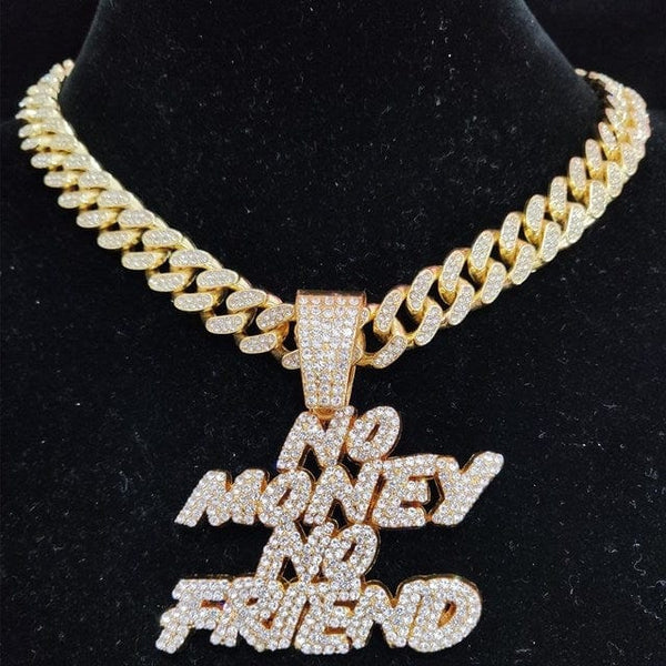 No Money No Friends Chain | Chain Jewelry - Chaîne Bijoux