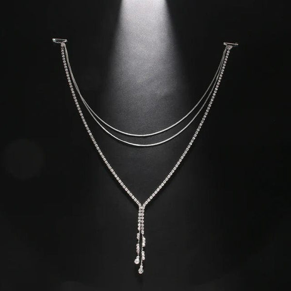 Triple Back Necklace | Chain Jewelry - Chaîne Bijoux