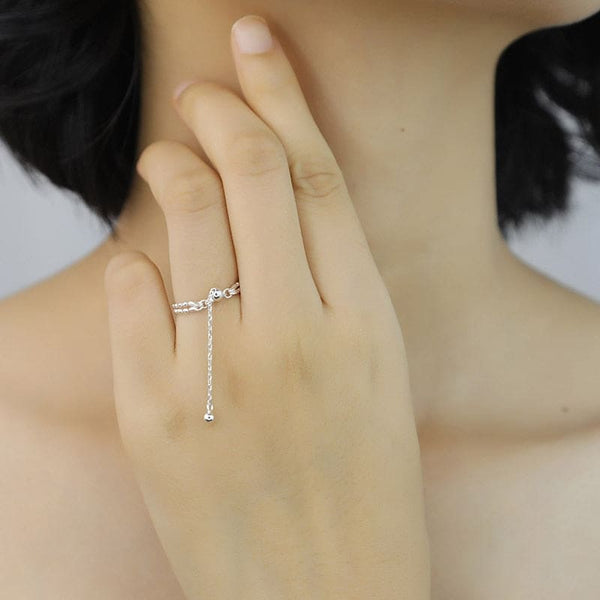 Chain Double Ring | Chain Jewelry - Chaîne Bijoux